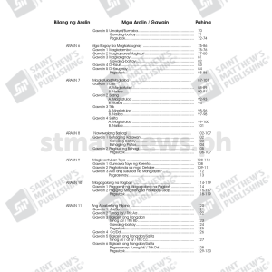 Wika, Pagbasa at Pagsulat Kinder 1 - St. Matthew's Publishing ...