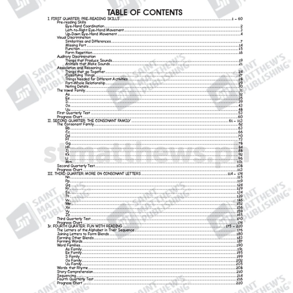 The Progressive Approach to Reading (2nd Edition) Nursery - St. Matthew ...